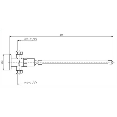 Hart Medical Multi Purpose Exposed Knee Operated Tap - Notjusttaps.co.uk